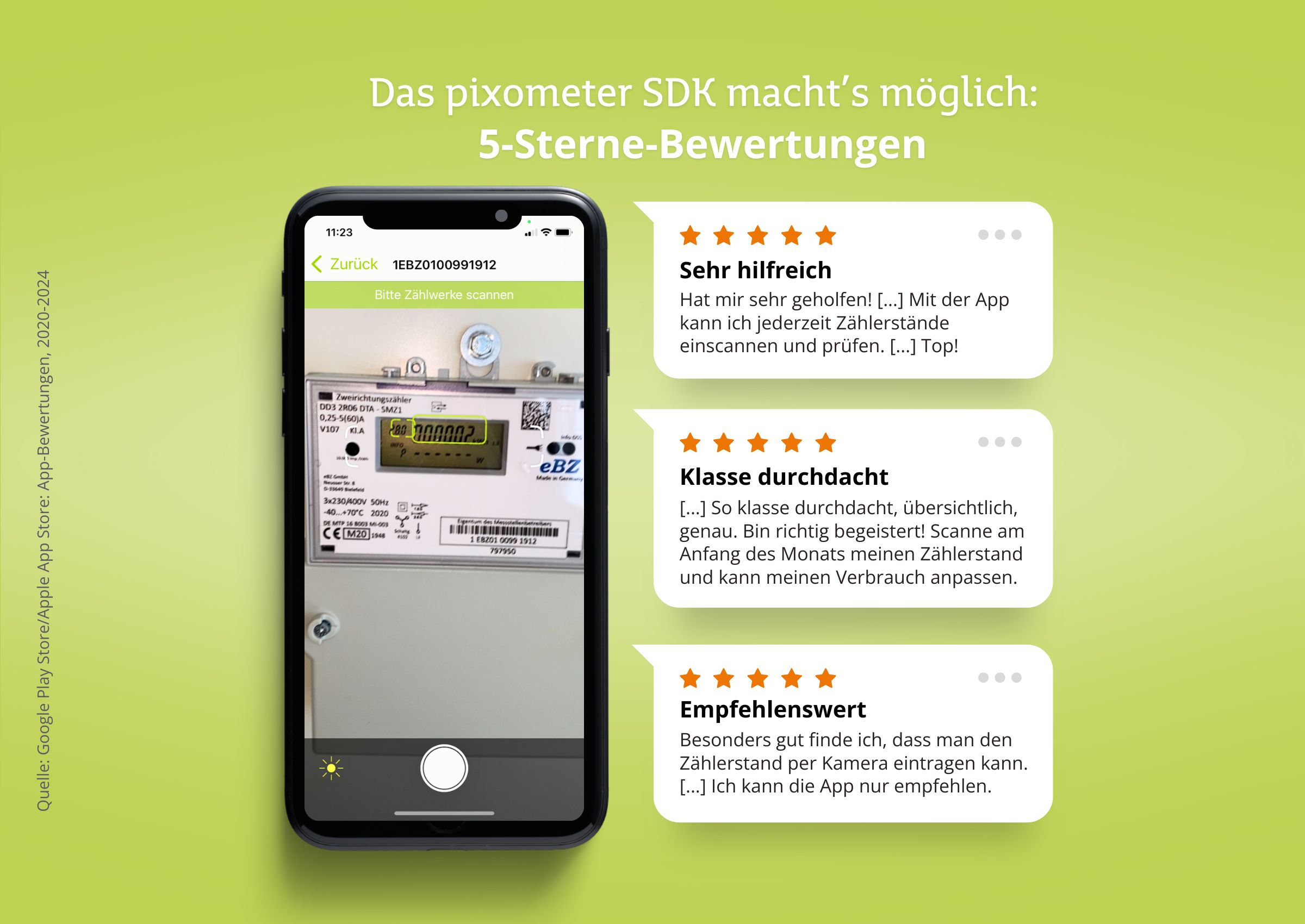 pixometer – Zählerstände mobil ablesen
